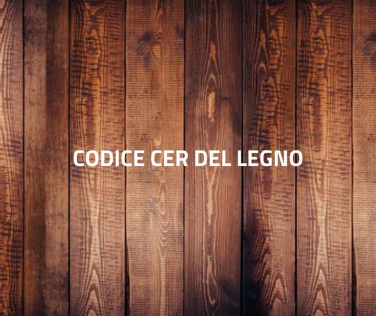 Qual è il codice cer del legno? Scoprilo con noi!